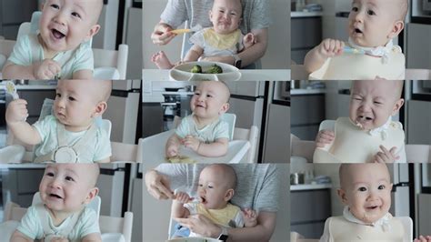 자기주도이유식을 시작했는데 실패 6개월 혼혈 아기의 먹방 브이로그 Youtube