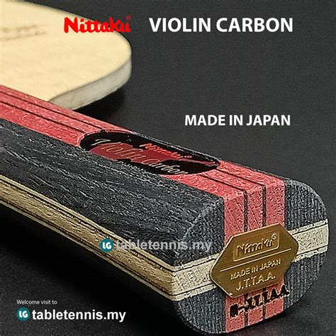 Nittaku Blade Violin Carbon Composite Carbon Blade Table Tennis Paddle ...
