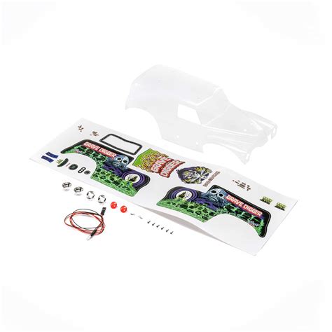 Body Set Grave Digger Clear Mini Lmt Losi