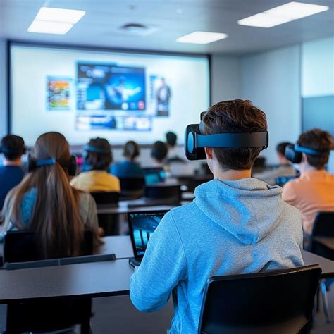 Modern Classroom Or Tech Lab With Cuttingedge Equipment Premium Ai Generated Image