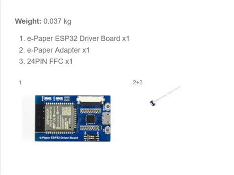 電子紙 Wifi 及藍芽驅動模組epapereink Esp32 莓亞科技 官網