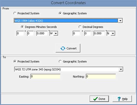 Chapter 1 Introduction Tools Convert Coordinates