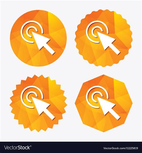 mouse cursor sign icon pointer symbol royalty free vector