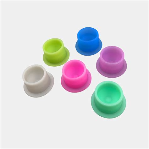Silicone Round Ink Cap Mixed Colours 12mm 100 Starr Tattoo