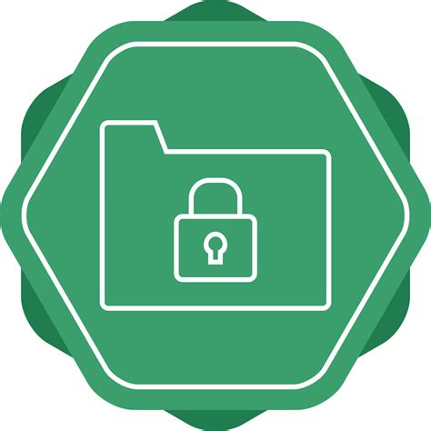 Secure Folder Line Icon 16215911 Vector Art At Vecteezy
