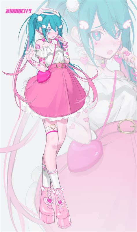 Hatsune Miku Vocaloid Drawn By Vorqcity Danbooru