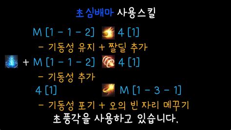 로스트아크 초심배마 스킬트리 가이드 Youtube