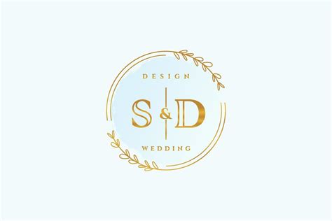 Initial Sd Beauty Monogram And Elegant Logo Design Handwriting Logo Of Initial Signature