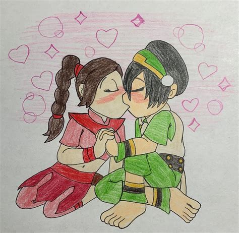 Ty Lee X Toph Kissing By Bigbee17 On Deviantart