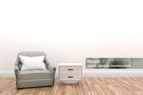 화이트 룸 인테리어 스칸디나비아 스타일소파 램프 베개 식물과 프레임 나무 바닥 및 흰색 벽 배경에 창문이 있는 현대적인 객실입니다 3d 렌더링 0명에 대한 스톡 사진 및