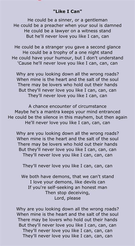 Sam Smith Like I Can Sam Smith Lyrics Music Heals Words