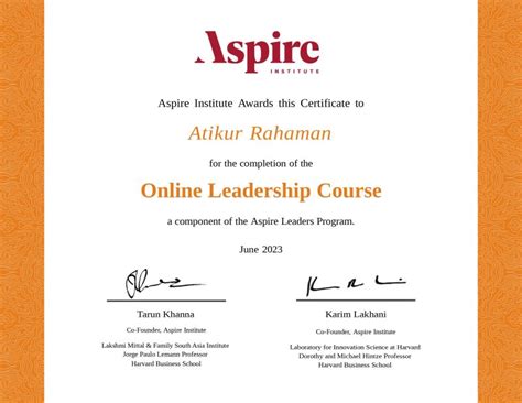 Atikur Rahaman On Linkedin Leadership Learning Aspireleadersprogram Edx