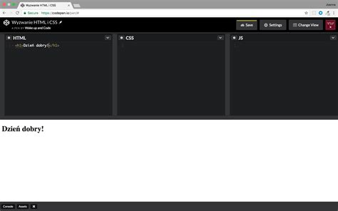 Wyzwanie Podstawy Html I Css Dzień 1 Wake Up And Code