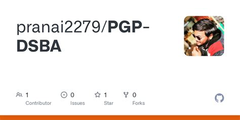 GitHub Pranai2279 PGP DSBA