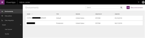 powerapps and common data service for apps create environment carl