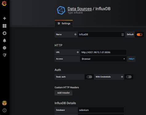 real time selenium reports using grafana and influxdb by kishan