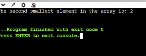 How To Find The Second Smallest Element In An Array In C Tpoint Tech