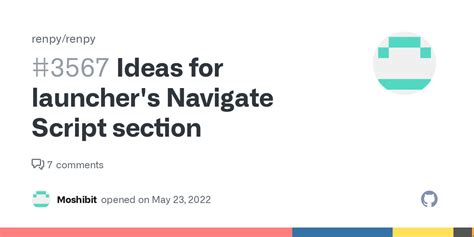 Ideas For Launcher S Navigate Script Section Issue Renpy Renpy GitHub