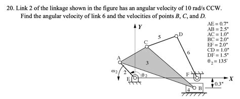 solved also find the angular acceleration of link 6 present the