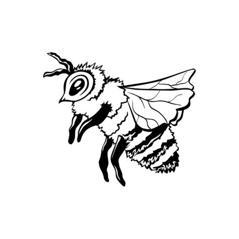Cute Honey Bee Outline