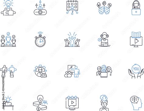 spark line icons collection cluster streaming data framework