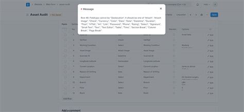 Why A Field Cant Be Of Type Geolocation In A Web Form Frappe Framework Frappe Forum
