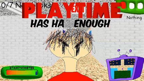 Playtime Has Had Enough Baldis Basics Mod Youtube