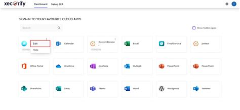 Dashboard Miniorange End User Handbook