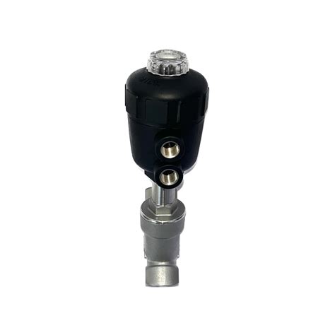 válvula pneumática angular 3 4 nf aço inox 316 hambor válvulas