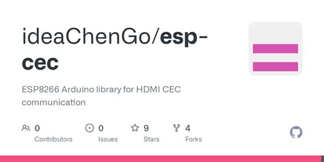 Github Ideachengoesp Cec Esp8266 Arduino Library For Hdmi Cec