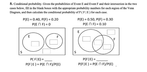 Solved Conditional Probability Given The Probabilities Chegg