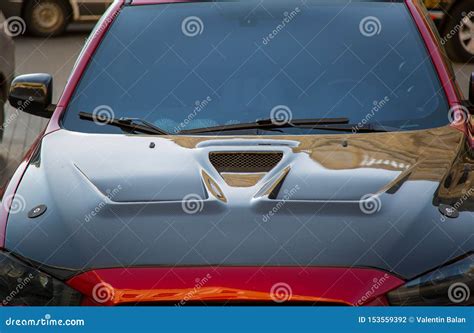 Detail Of Modern Red Tuning Car Stock Photo Image Of Modern Headlight
