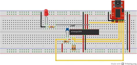 Use The Ftdi Basic Breakout Board To Program An Atmega328p Pu With Optiboot
