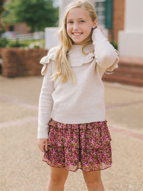 Tween Dear Rosaline Tiered Mini Skirt La Green