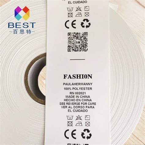 Label Ribbon Nylon Taffeta For Thermal Transfer Label Printer Nylon