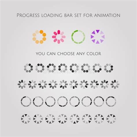 Different Interface Loaders Vector Elements Stock Illustrations 4 Different Interface Loaders