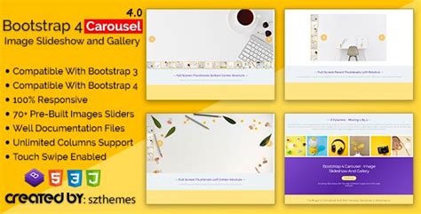 Bootstrap 4 Carousel Image Slideshow And Gallery Codemarket