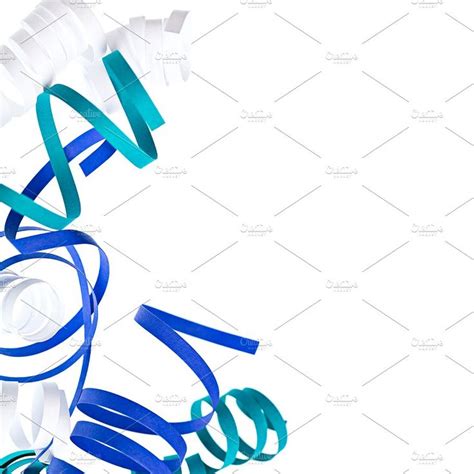 Blue Ribbon Curl Background