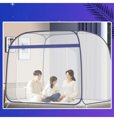 원터치모기장 사각 바닥있는 침대모기장 캠핑 1인용 2인용 싱글 퀸 대형 티몬