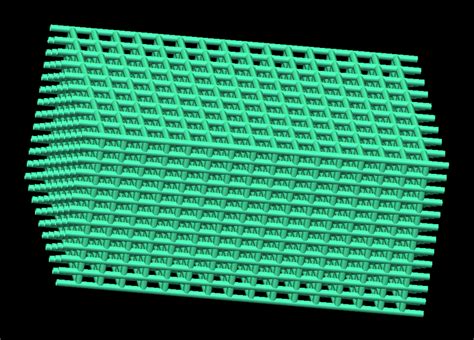 a sample of computer generated fractal cubic and orthorhombic networks