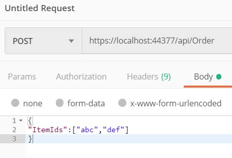 C An Error When Sending PATCH With Postman To Asp Net Core Webapi Stack Overflow