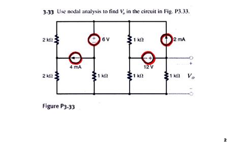 Solved 3 15 Use Nodal Analysis To Find V0 In The Chegg Com