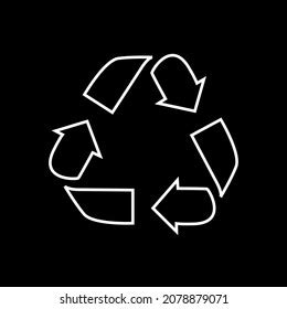Recycle Icon Vector Recycling Rotation Arrow Stock Vector Royalty Free Shutterstock