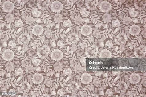 꽃 장식이 있는 복고풍 배경 엽서 포장지 포장 또는 스크랩북 디자인을 위한 래스터 그림 수채화 그림 아래 양식화 0명에 대한 스톡 벡터 아트 및 기타 이미지 Istock