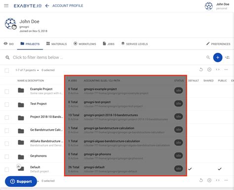 Projects Explorer Mat3ra Documentation