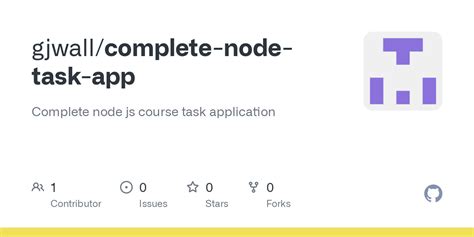 Github Gjwallcomplete Node Task App Complete Node Js Course Task Application