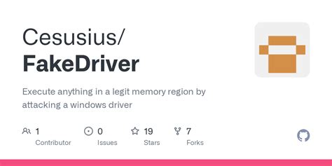 Github Cesusiusfakedriver Execute Anything In A Legit Memory Region By Attacking A Windows