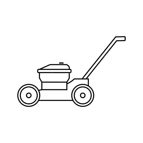 Premium Vector Lawn Mower Icon