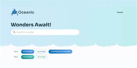 GitHub Brentmitch Oceanic MUI Theme Bright Ocean Inspired React MUI Theme