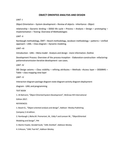 Solution Object Oriented Analysis And Design System Development